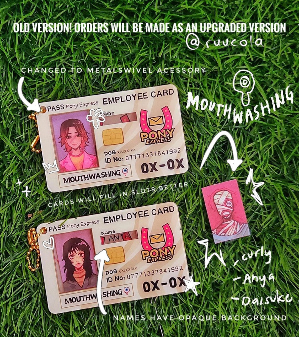 Mouthwashing Lenticular ID Card Keychain! - Etsy