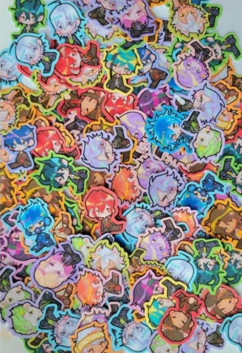 PRE-ORDER: Twisted Wonderland Sticker Flakes / Set - Etsy