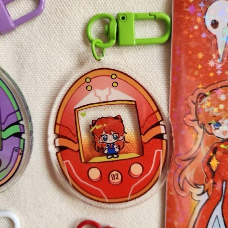 PRE-ORDER: Evangelion Keychains Sticker Sheets - Etsy