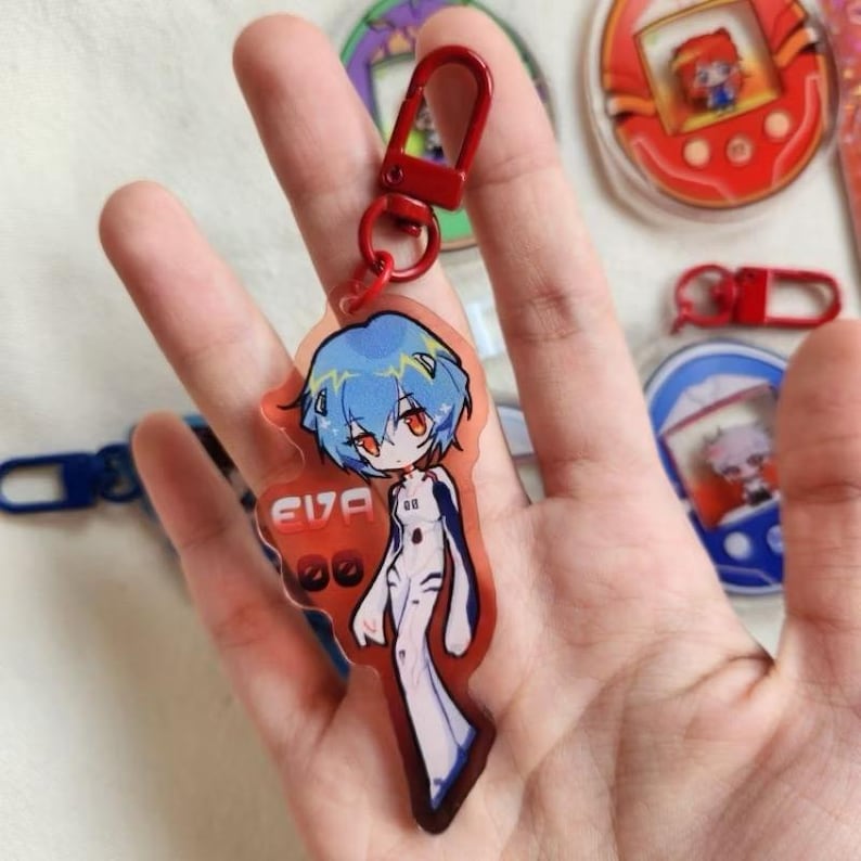 PRE-ORDER: Evangelion Keychains Sticker Sheets - Etsy