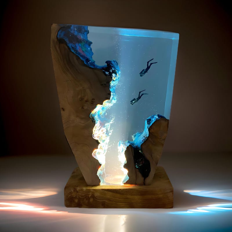 Epoxy Resin Lamp - Etsy