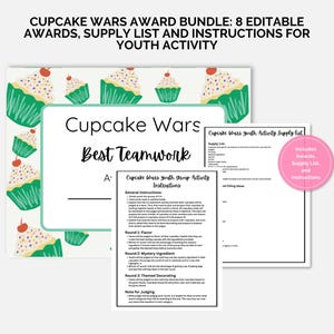 Youth Group Cupcake Wars Activity: Awards, Instructions & Supply List ...