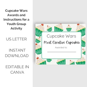 Youth Group Cupcake Wars Activity: Awards, Instructions & Supply List ...