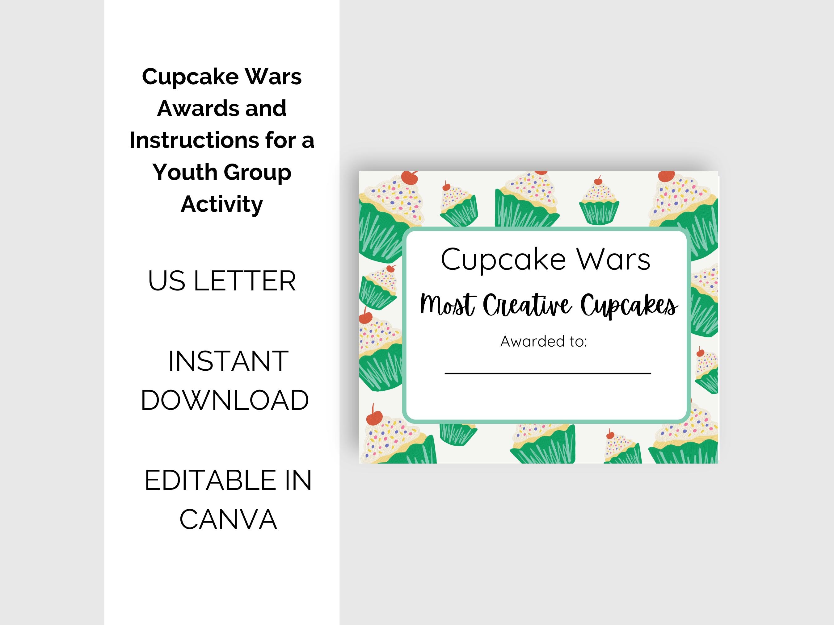 Youth Group Cupcake Wars Activity: Awards, Instructions & Supply List ...