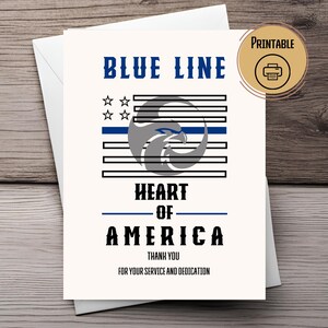 Police Officer Card for Officer Appreciation Day Gift Idea for Law ...
