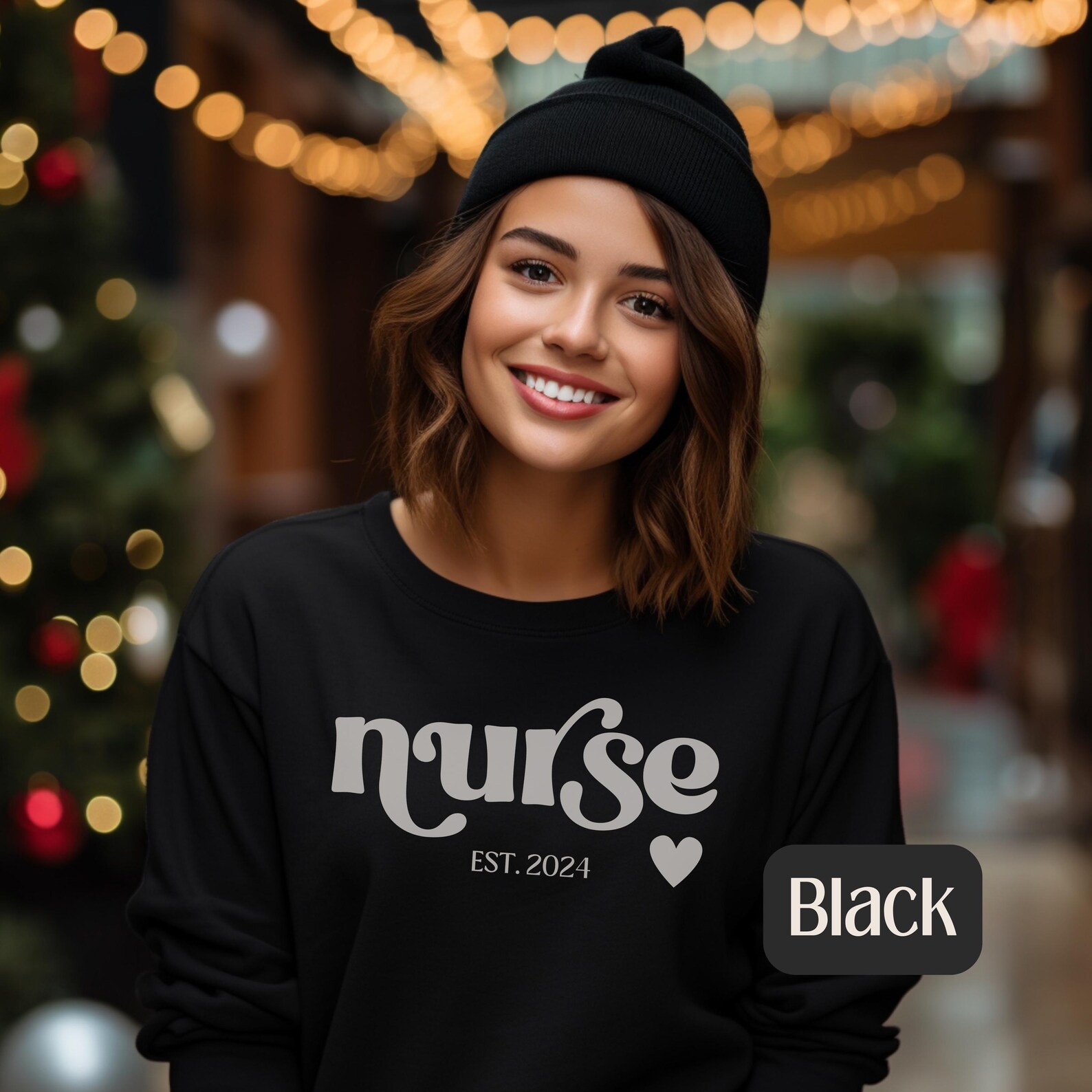 Retro Custom Nurse Sweatshirt for Nurse Graduation Gift Idea for RN Mom ...