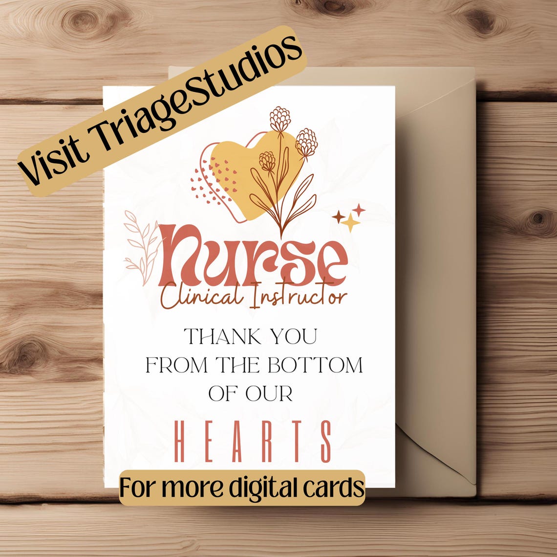 Nurse Clinical Instructor Thank You Card (digital Download) - Etsy