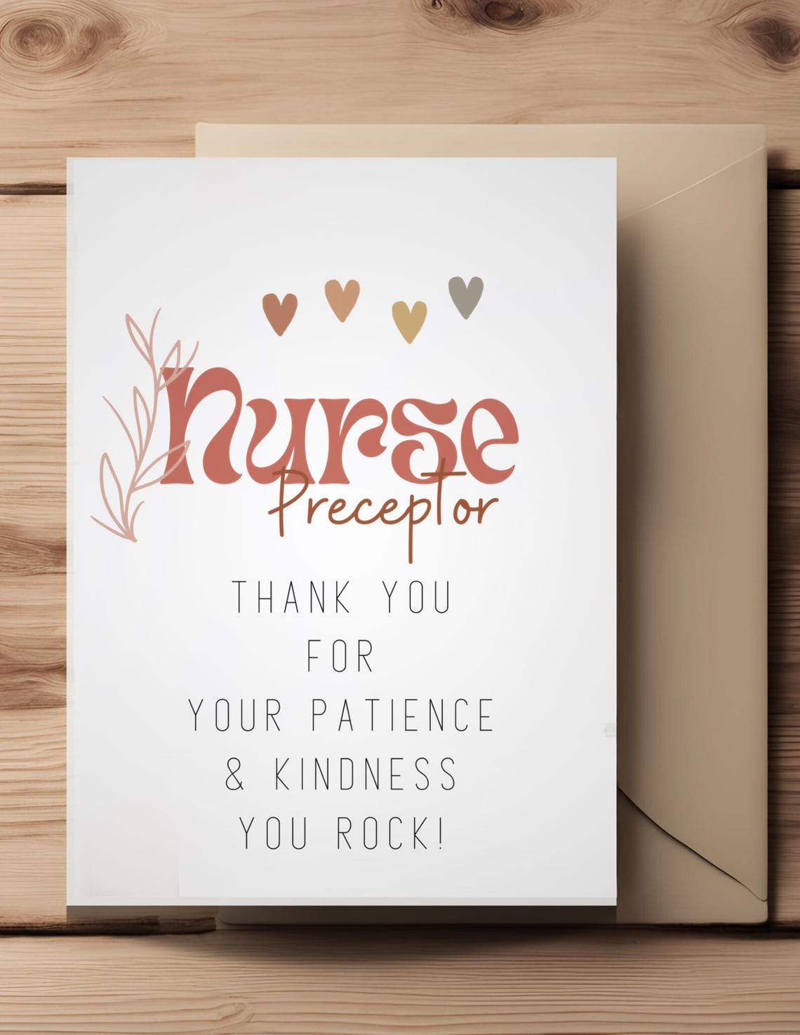Nurse Preceptor Thank You Card, Boho Design (digital Download) - Etsy