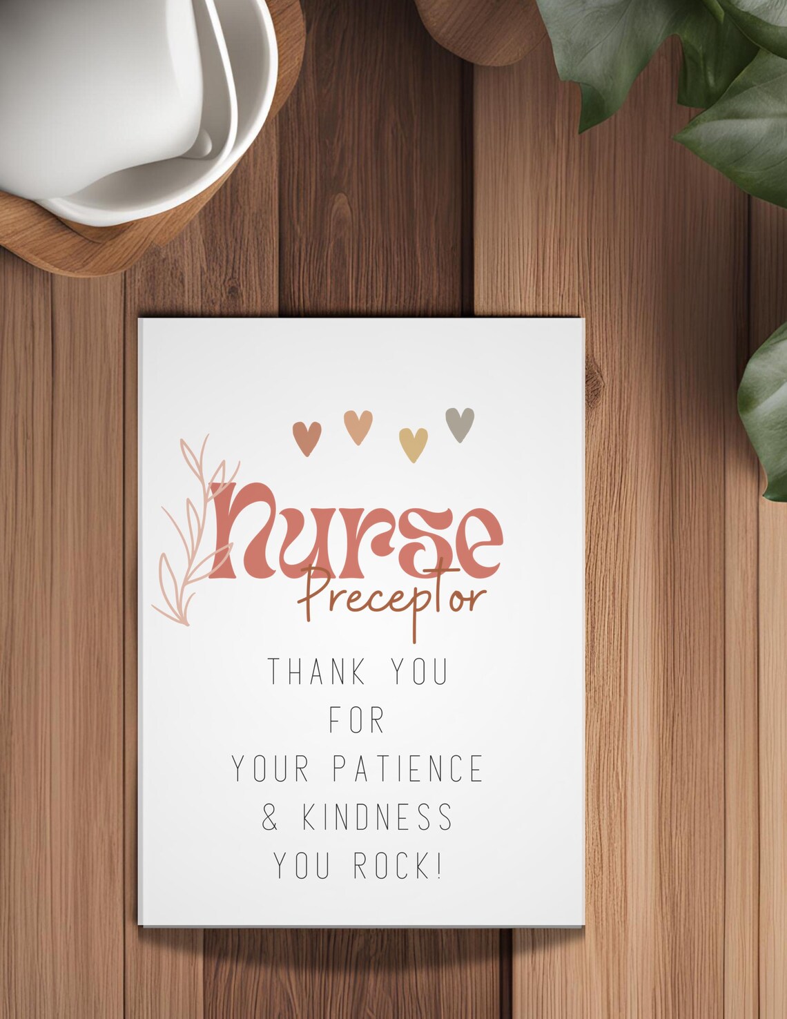 Nurse Preceptor Thank You Card, Boho Design (digital Download) - Etsy