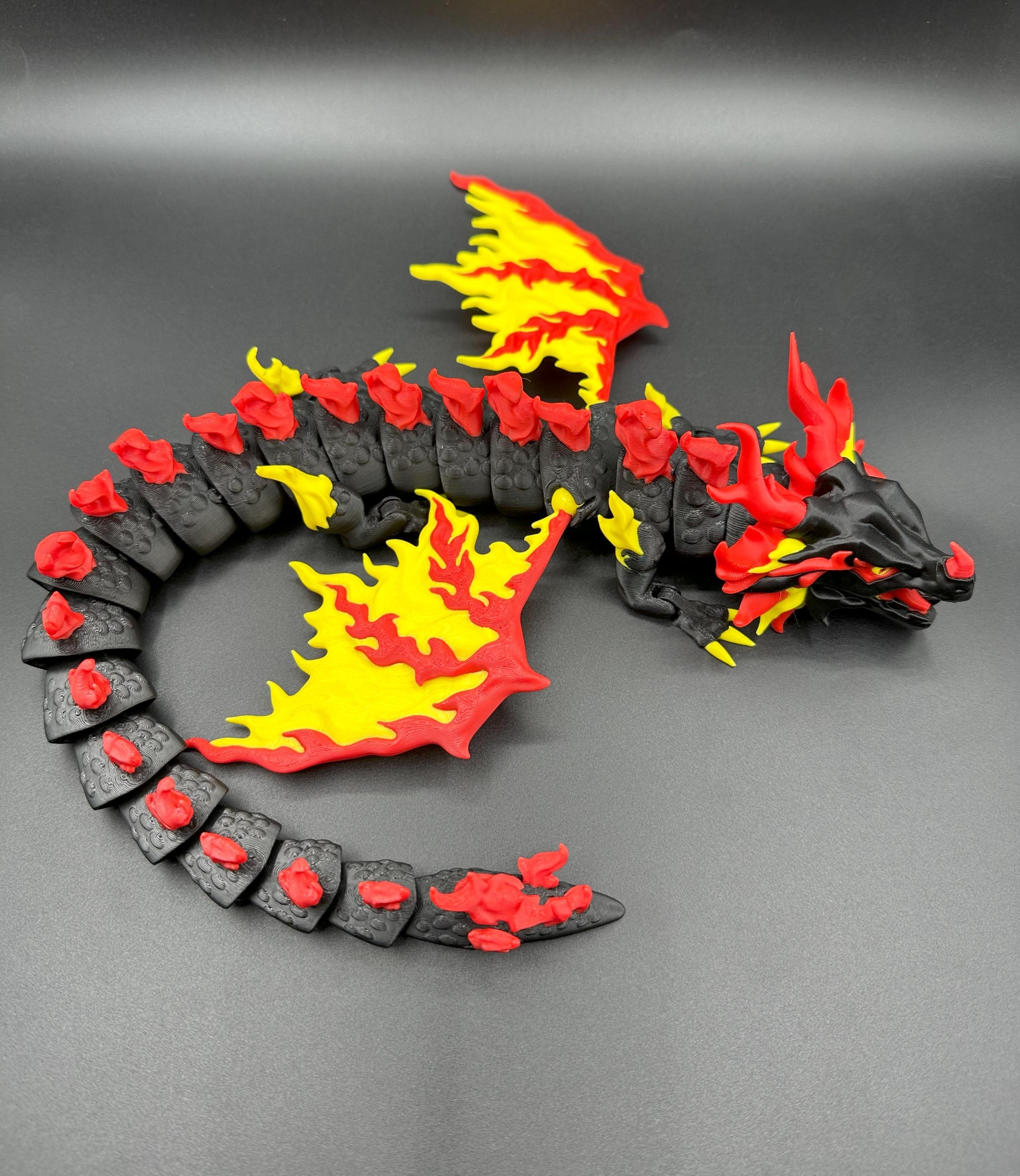 Scorch-wing Tyrant 3D Printed Dragon - Etsy