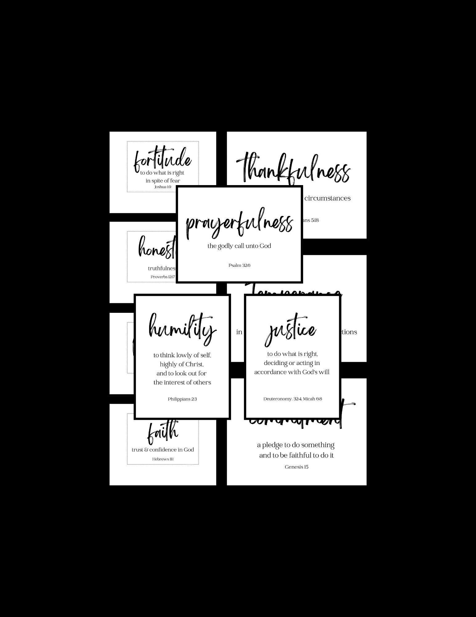 Virtues, Classroom Posters, Classroom Decor, Poster Displays, Biblical ...