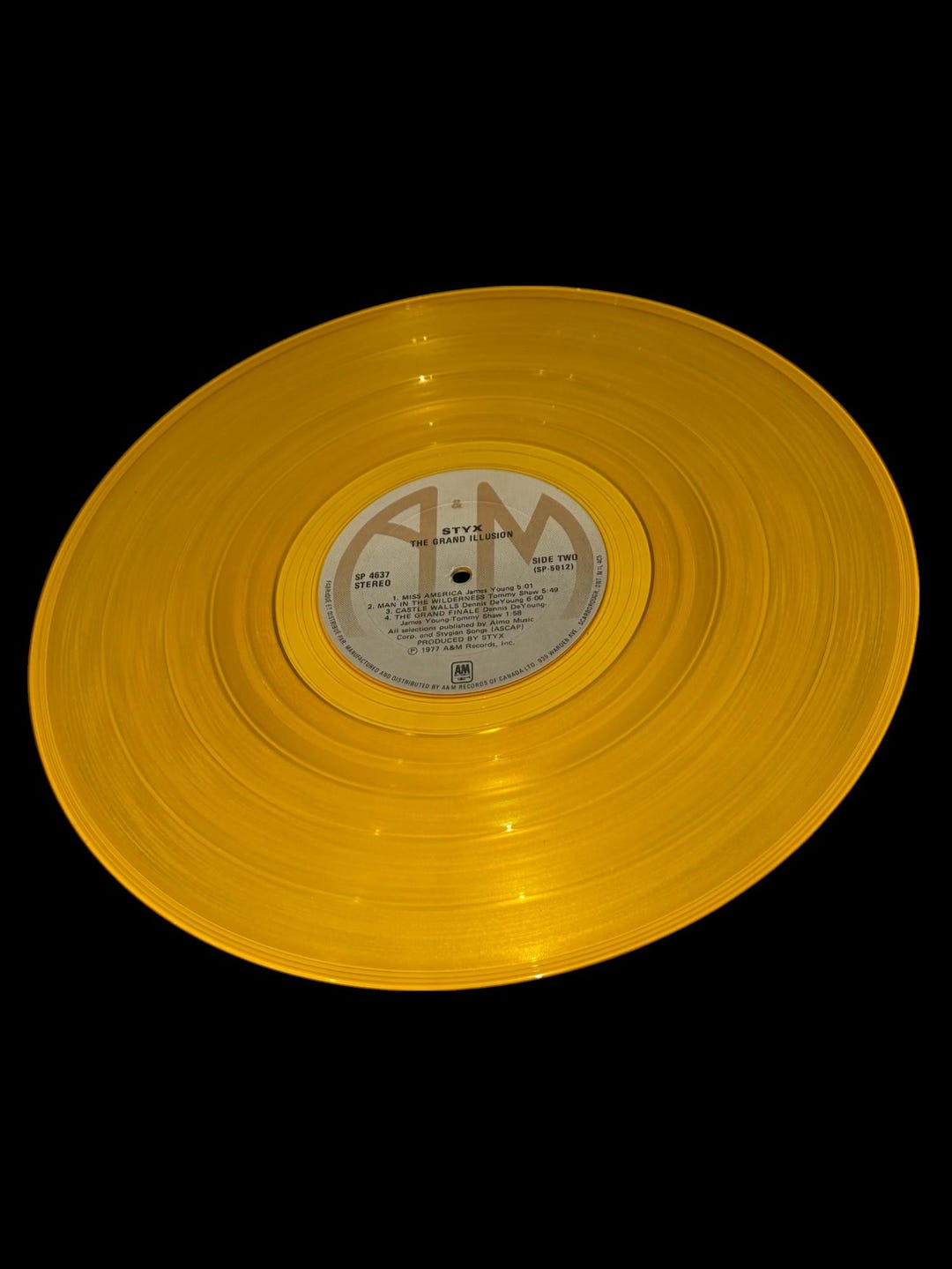 Styx - the Grand Illusion - Special Gold Vinyl Edition - Etsy