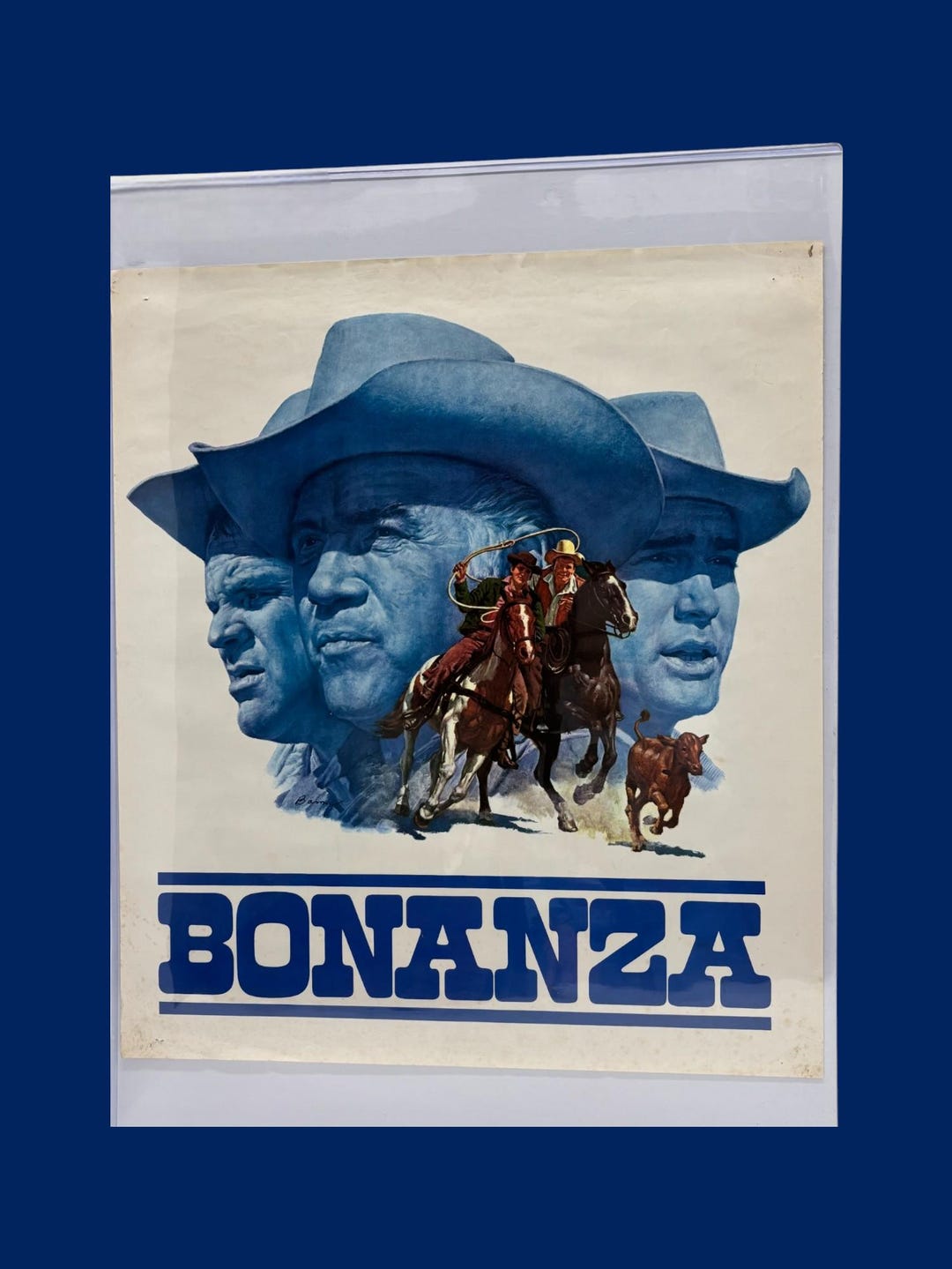 Vintage 1966 "bonanza" NBC Promotional Poster by James Bama – Original ...