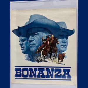 Vintage 1966 "bonanza" NBC Promotional Poster by James Bama – Original ...