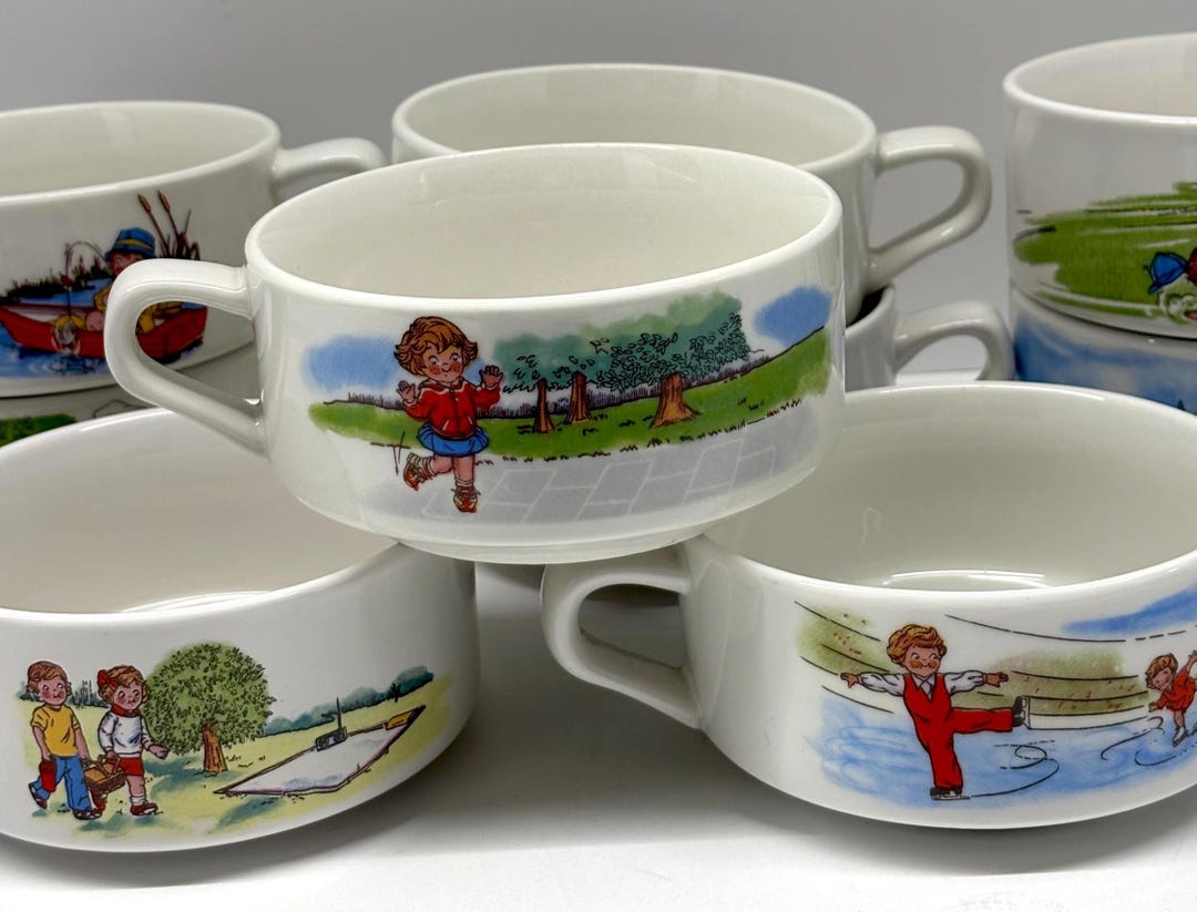 Vintage Campbell’s Kids Soup Bowls - 1980s South Bend Collectible ...