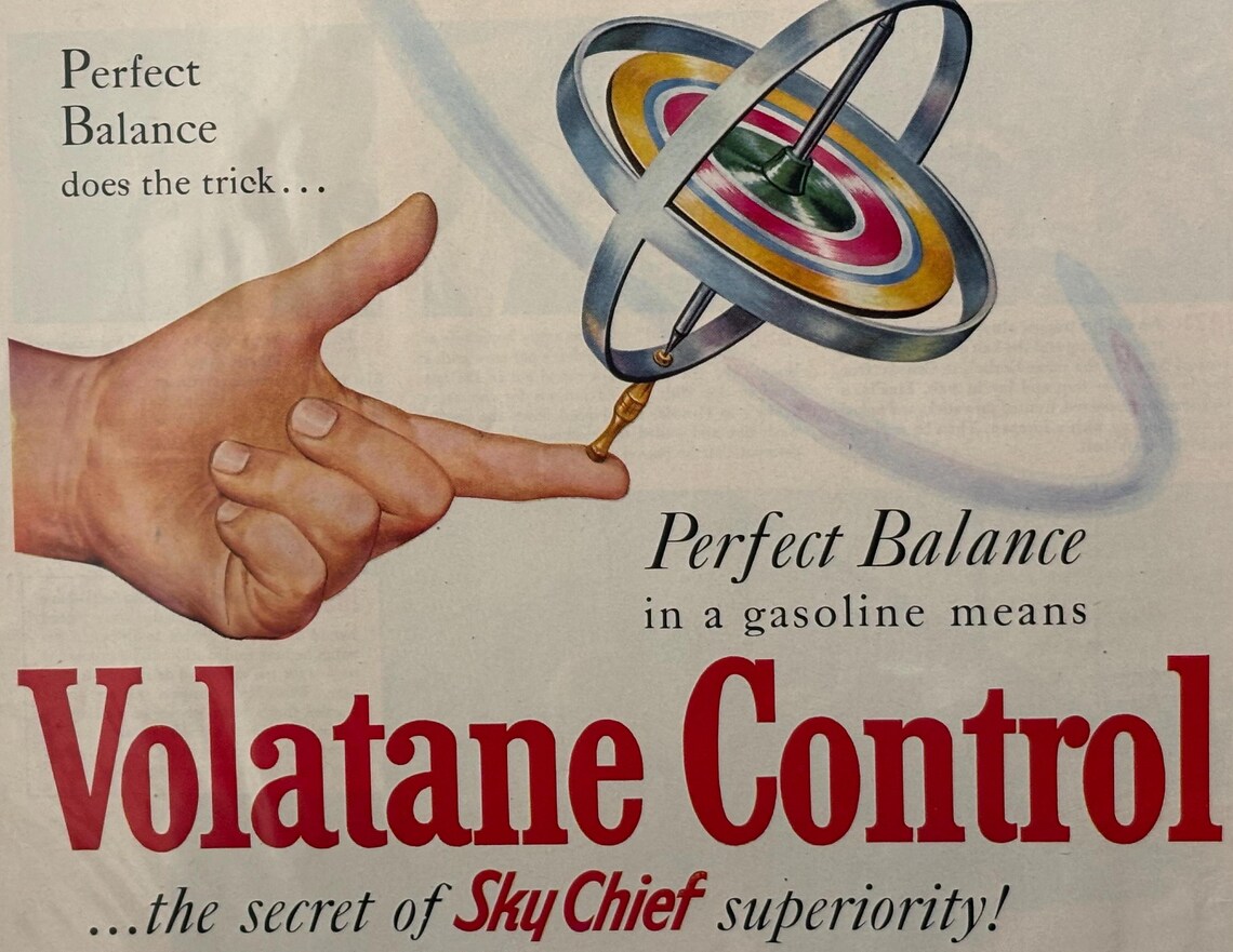 Texaco - 1950 Sky Chief Perfect Balance Ad - Etsy