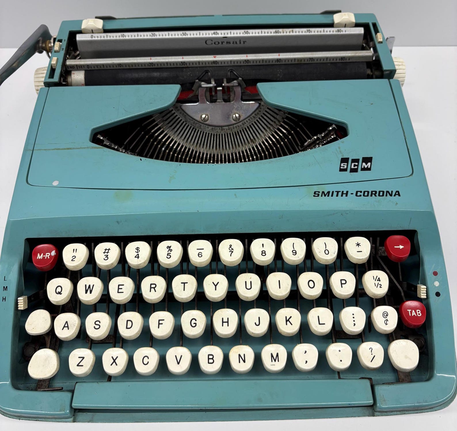 Smith Corona Corsair 1960s Manual Typewriter Teal Color - Etsy