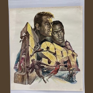 Vintage 1966 "i Spy" NBC Promotional Poster by Gustav Rehberger – Rare ...