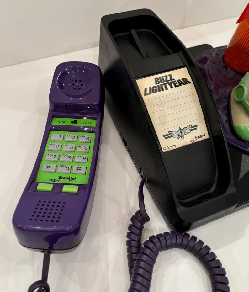 Buzz Lightyear Telephone Vintage 1996 Disney Pixar Toy Story ...