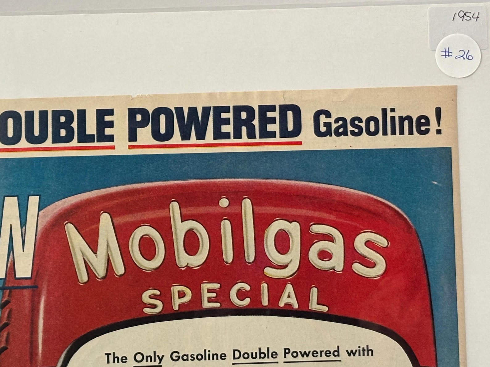 Mobilgas Ad - 1954 “double Powered Gasoline” -- Vintage Magazine ...