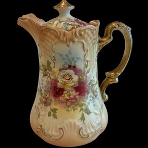VERY RARE - Antique Royal Crown Devon "bute" Chocolate or Coffee Pot ...