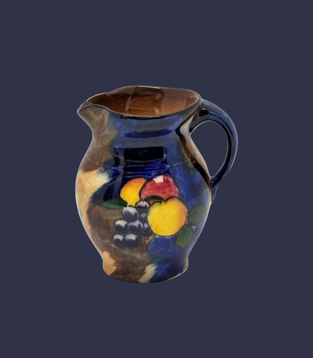 H & K Tunstall - Hand Painted "autumn" Jug - English Pottery With Fruit ...