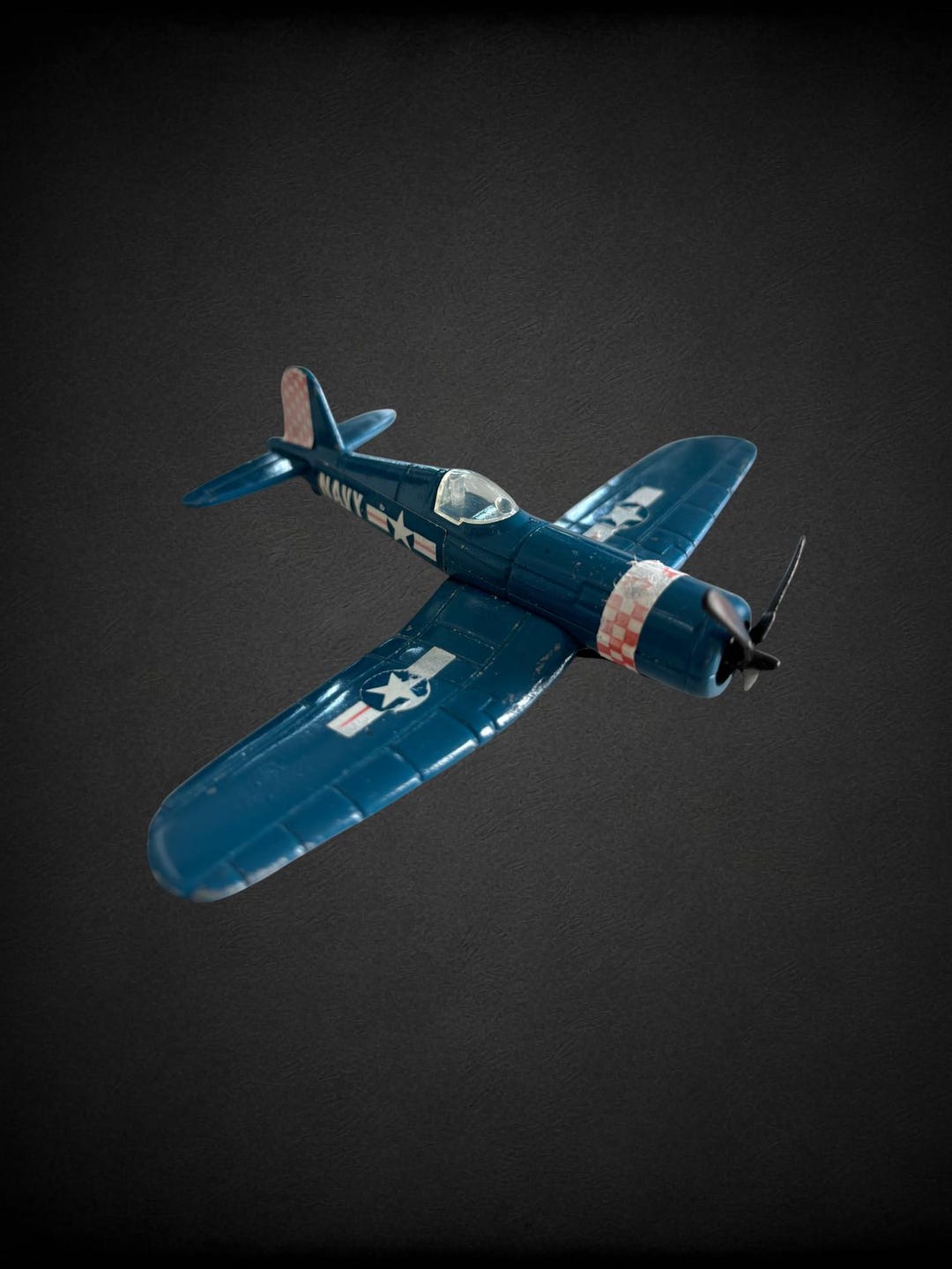 Vintage FAU-1A Road Champs Diecast Plane - Navy Blue Collectible - Etsy