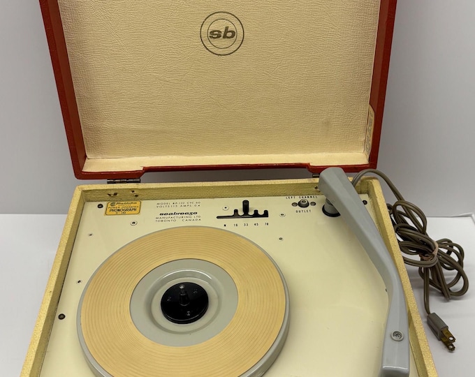 1950s Sea Breeze Portable Record Player – Vintage Toronto-made ...