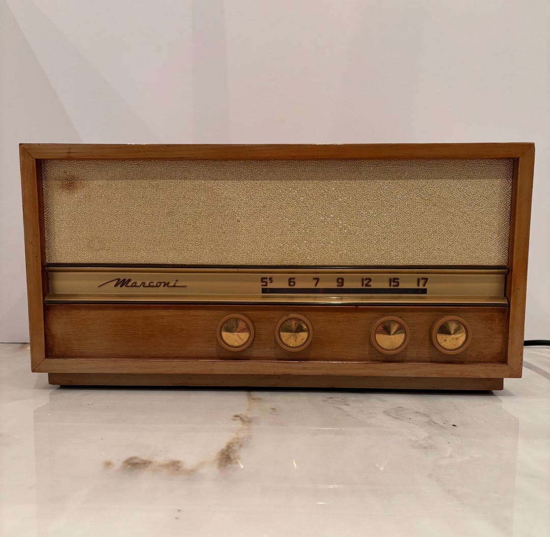 Vintage Marconi Model 409 Wood Radio - 1950s Canadian Craftsmanship - Etsy