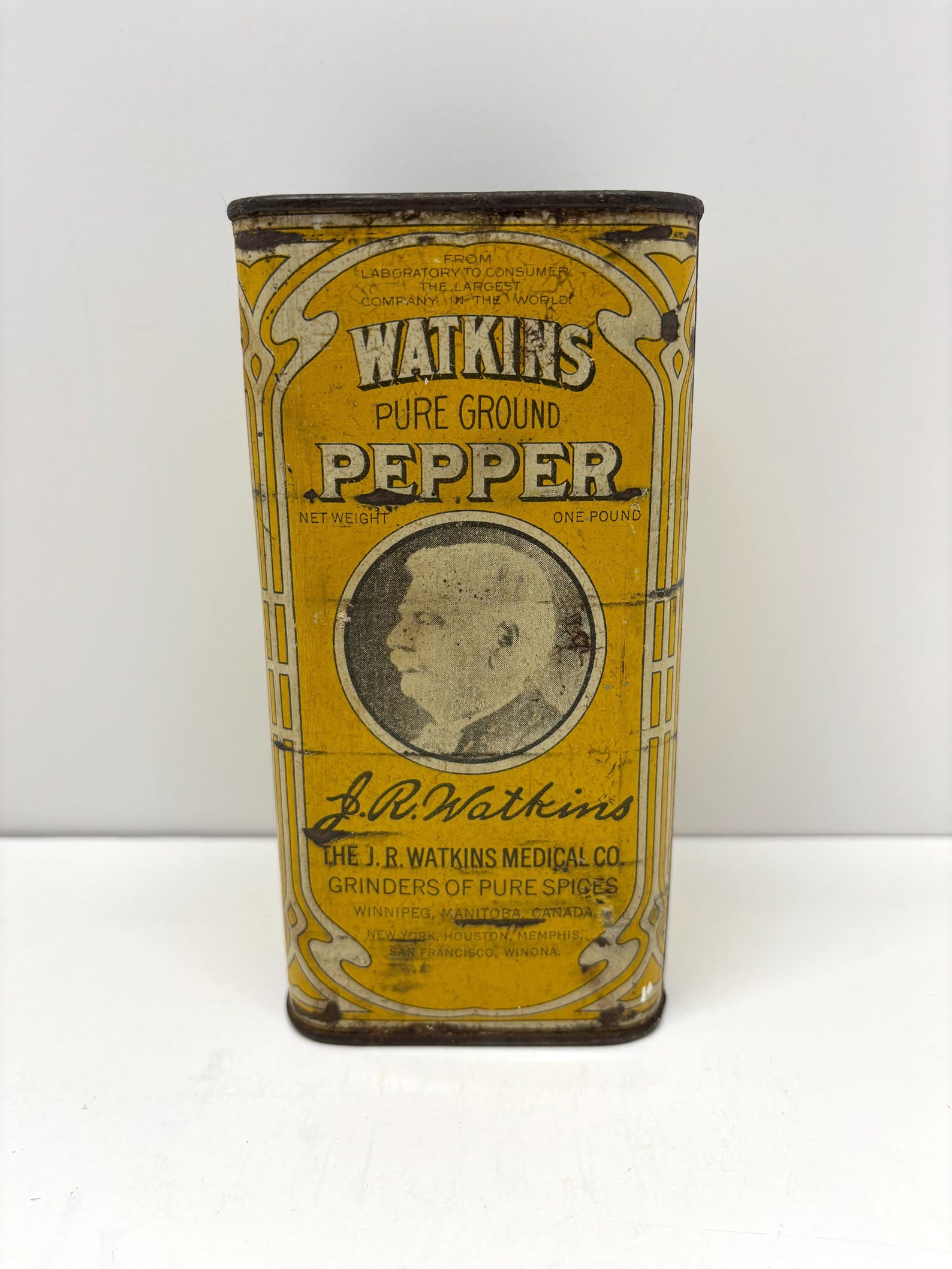 Watkins Pure Ground Pepper Tin - Early 1900s Antique Spice Tin - Etsy