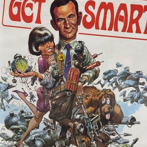 Vintage 1966 "get Smart" NBC Promotional Poster by Jack Davis – Rare ...