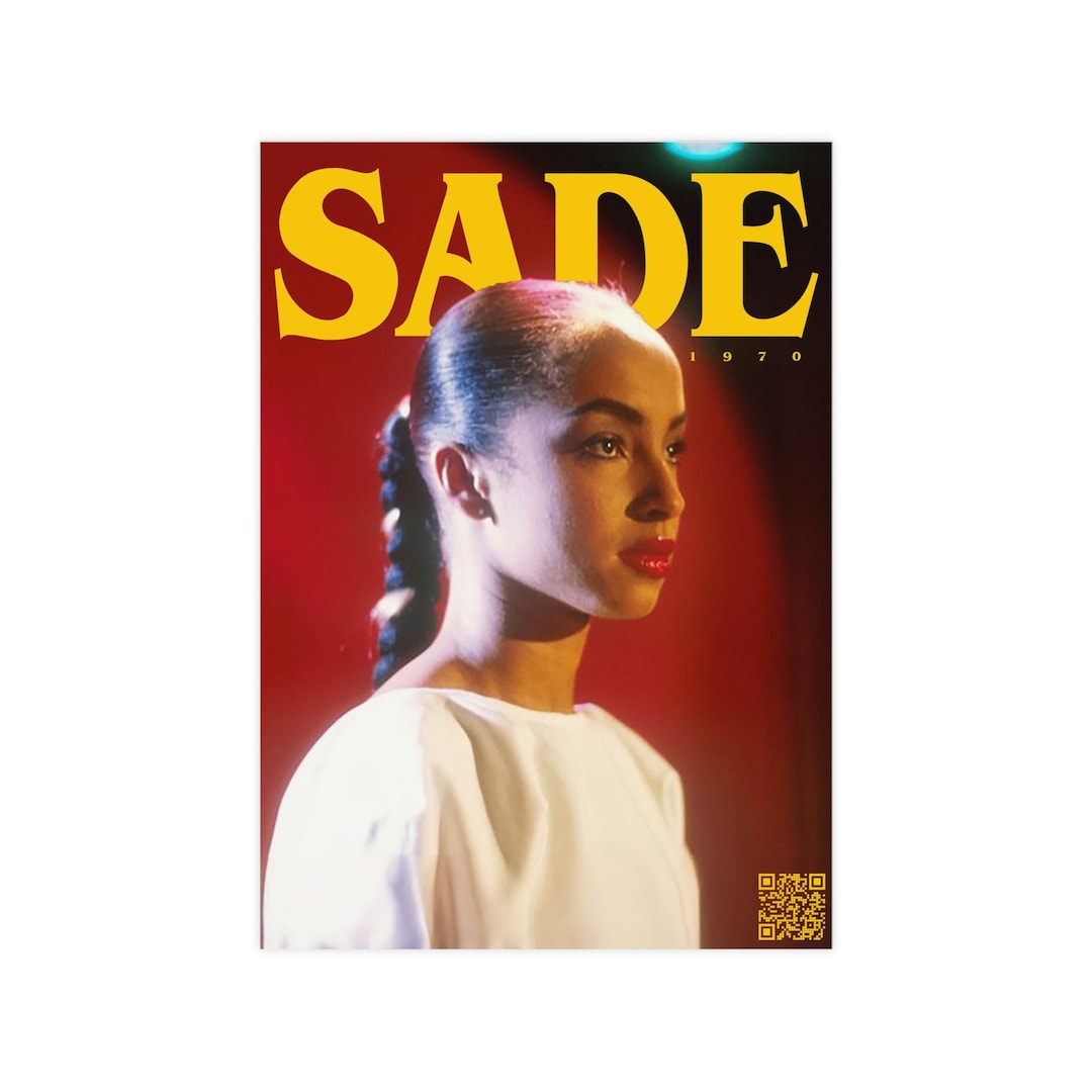 Sade Smooth Operator Poster, Sade Poster, Sade Music Poster, Framed, Poster, Canvas for Living ...