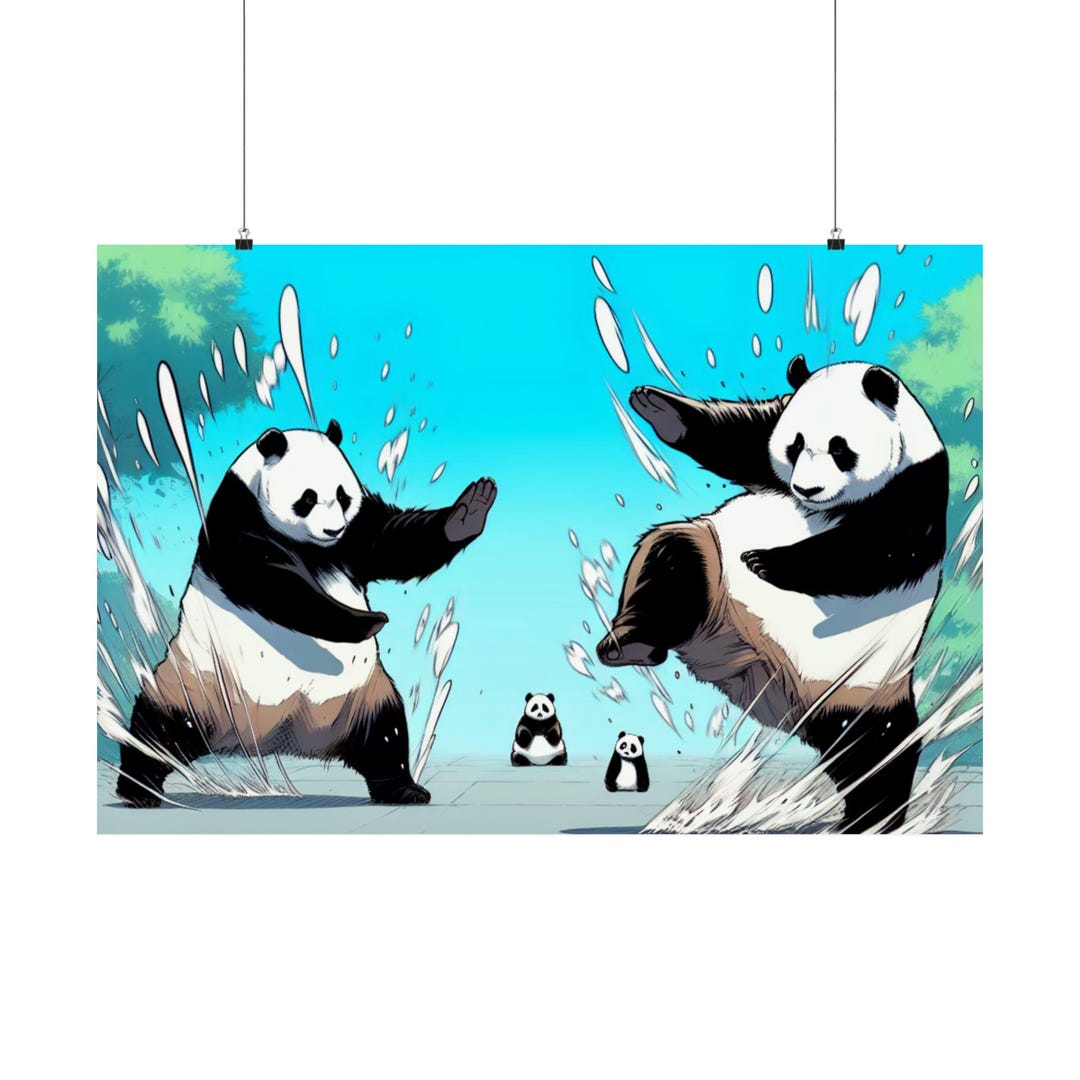 The Ultimate Panda Showdown- Horizontal Posters - Etsy