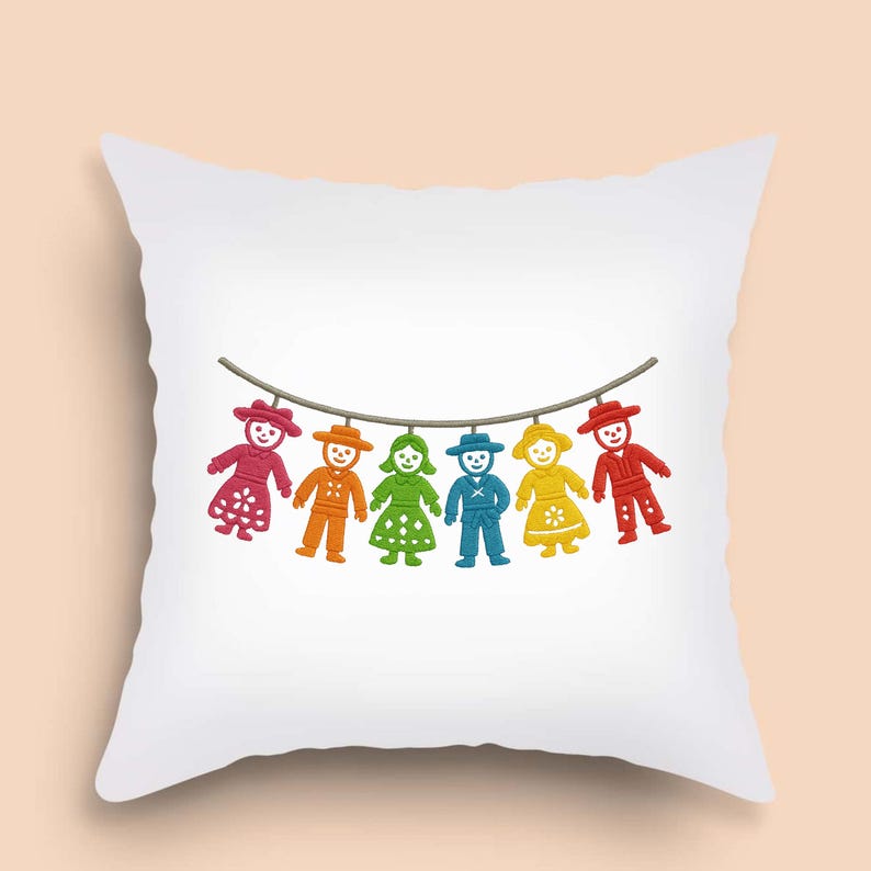 Mexican Papel Picado Embroidery File Lele Doll Charro Embroidery ...