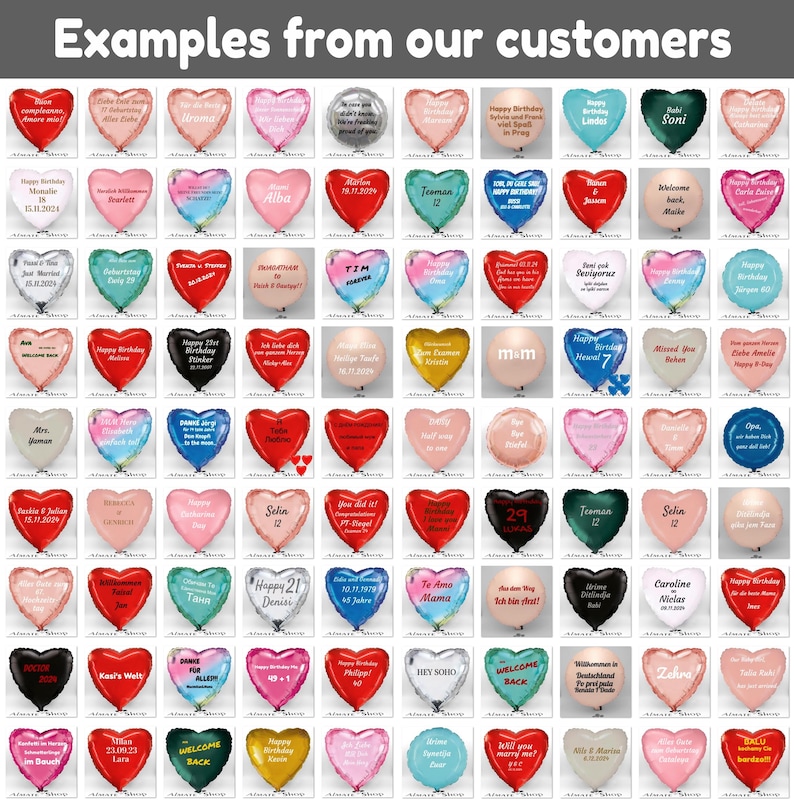 Customized Round Balloon 19 Inch Pastel Pink With Name Any Text ...