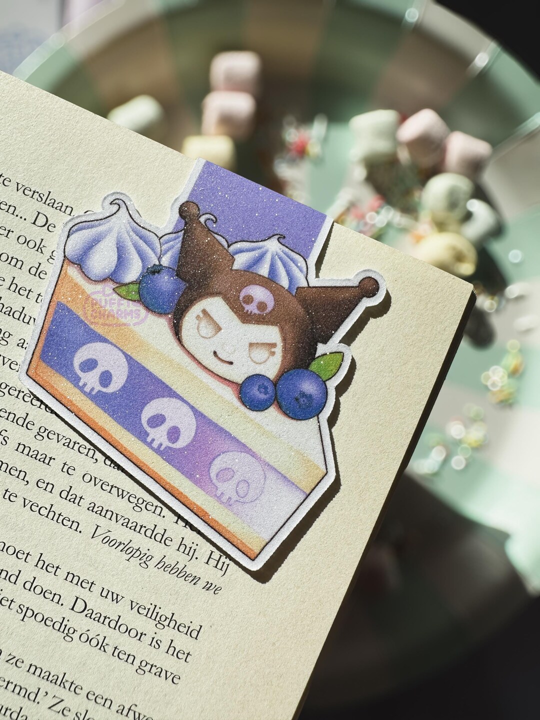 Kuromi Dessert Magnetic Bookmark - Etsy
