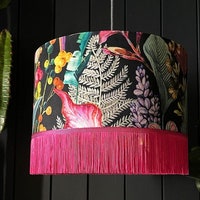 Jungle Safari Animals Lampshade Ceiling Light Shade Leaves Elephant ...