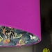 Smoke Blue Deadly Night Shade Panther Silhouette Lampshade in Magenta ...