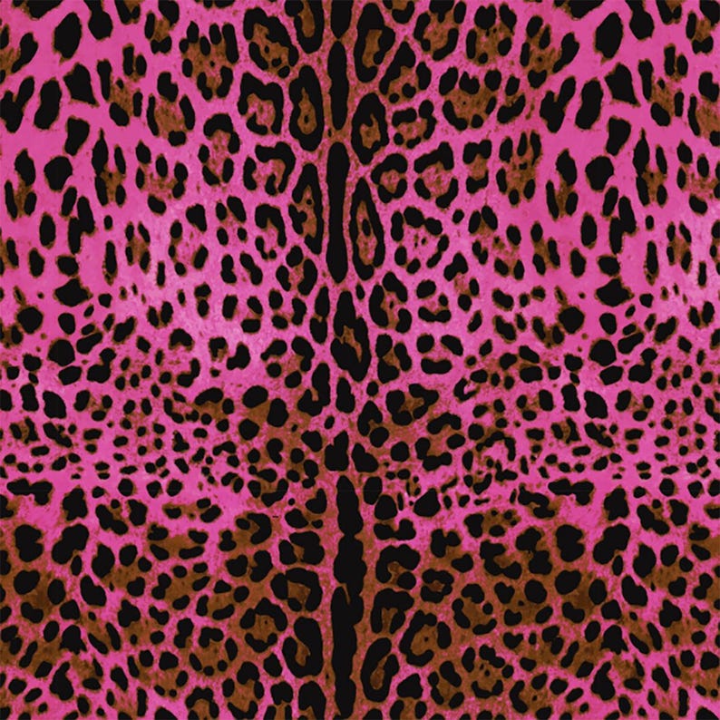 Handmade Velvet Neon Pink Leopard Print Portable Lamps. 3 Sizes ...