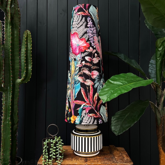 Acid Jungle Tropical Oversized Cone Lampshades - Etsy