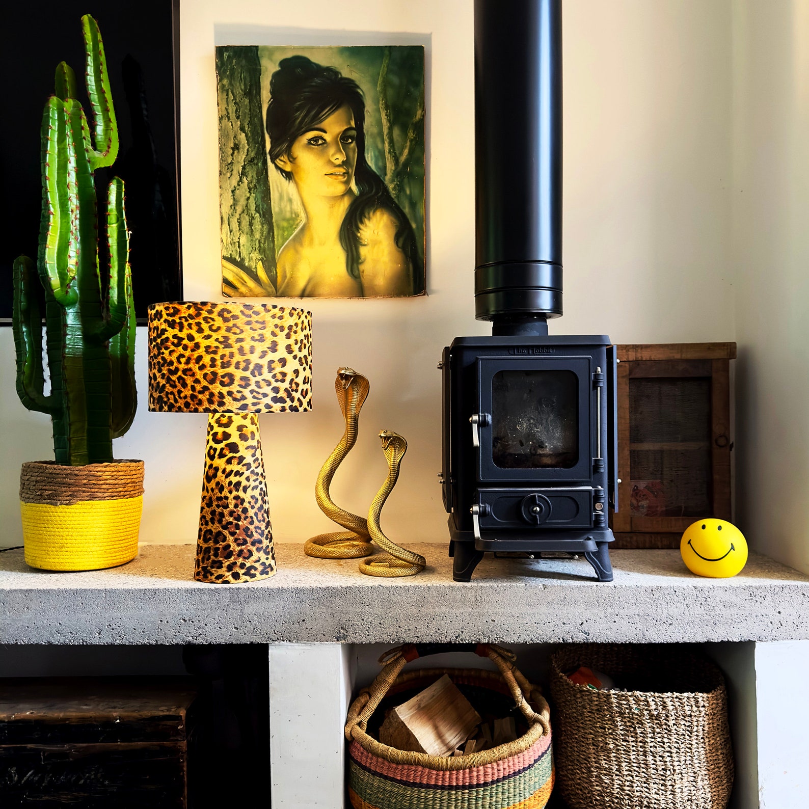 Handmade Velvet Luxe Leopard Print Portable Lamps. 3 Sizes Available ...