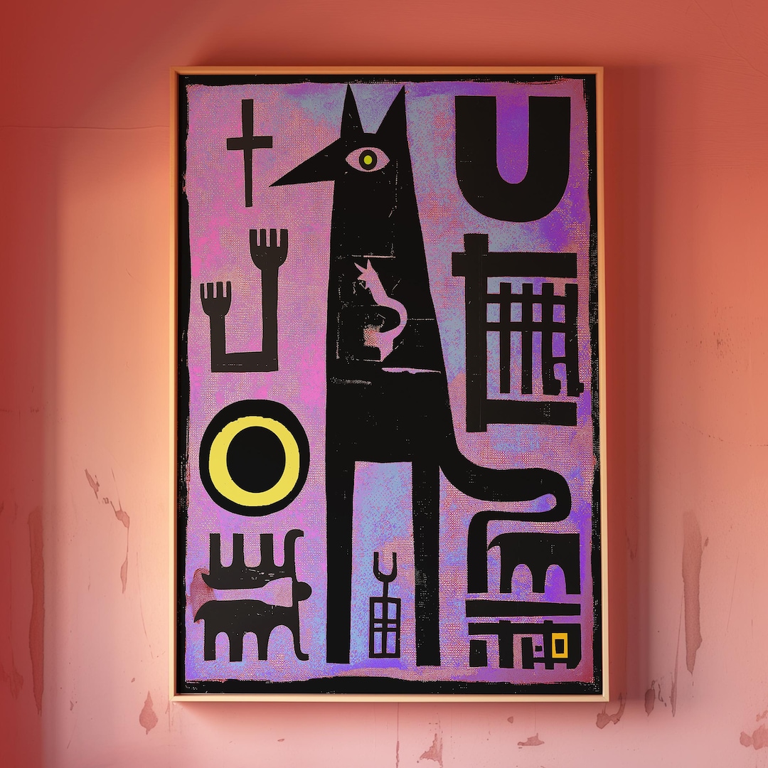 The Coyote: Chaos & Wisdom Artwork - Poster or Canvas - Framing ...