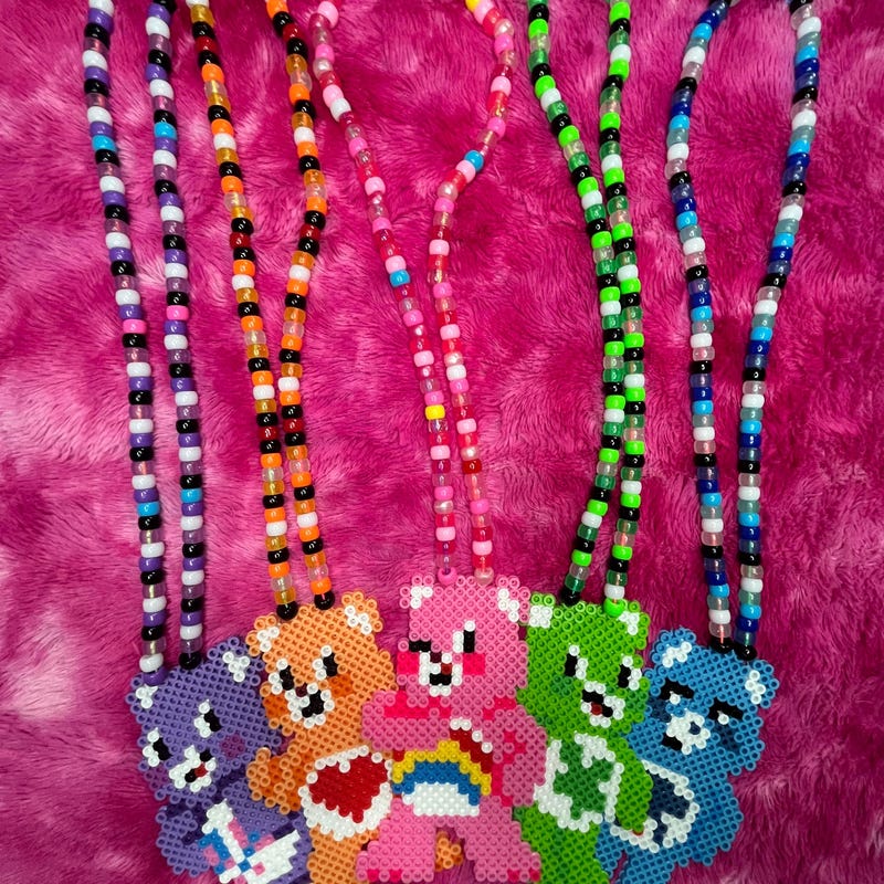 Perler Bead Necklace - Etsy
