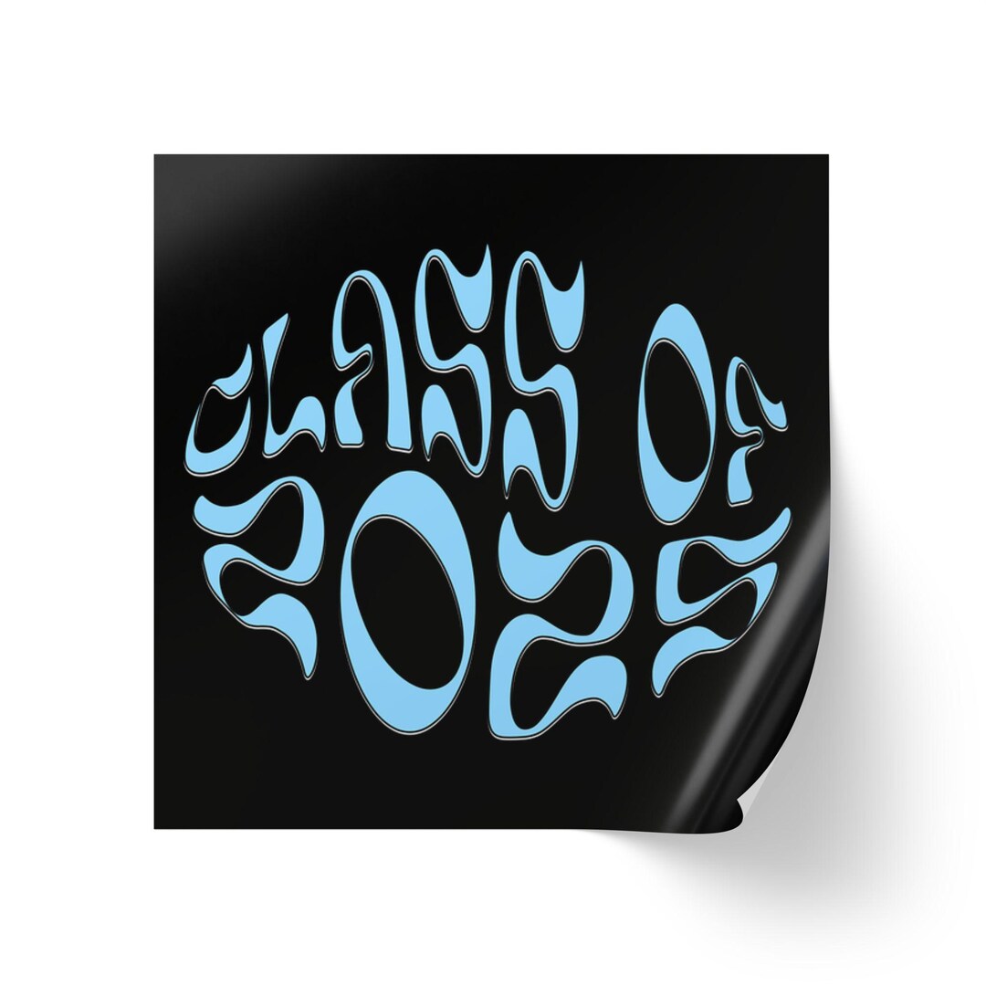 Class of 2025 Square Sticker Rolls - Graduation Labels, Student ...