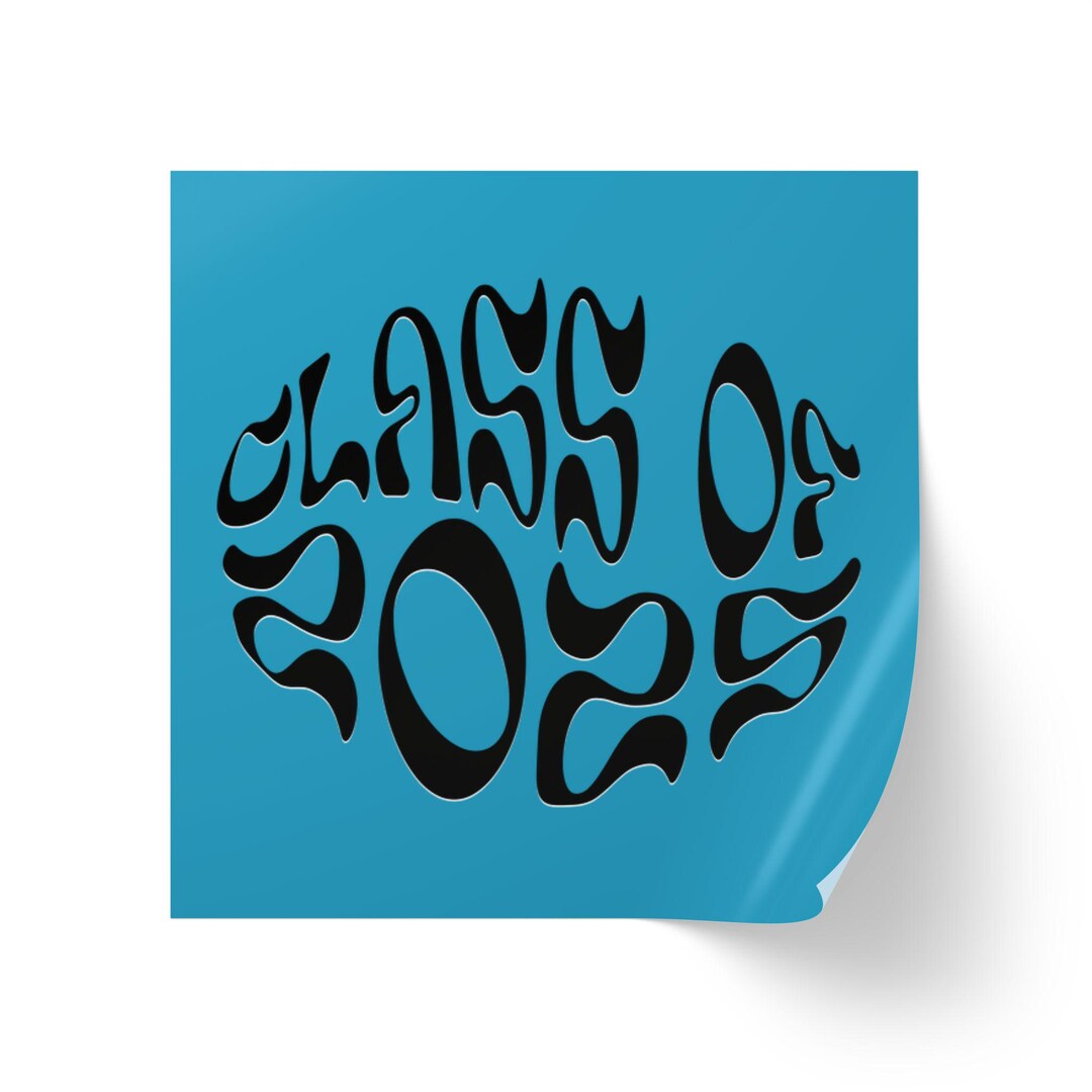 Class of 2025 Square Sticker Rolls - Graduation Labels, Student ...