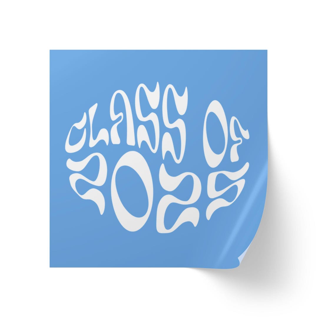 Class of 2025 Square Sticker Rolls - Graduation Labels, Student ...