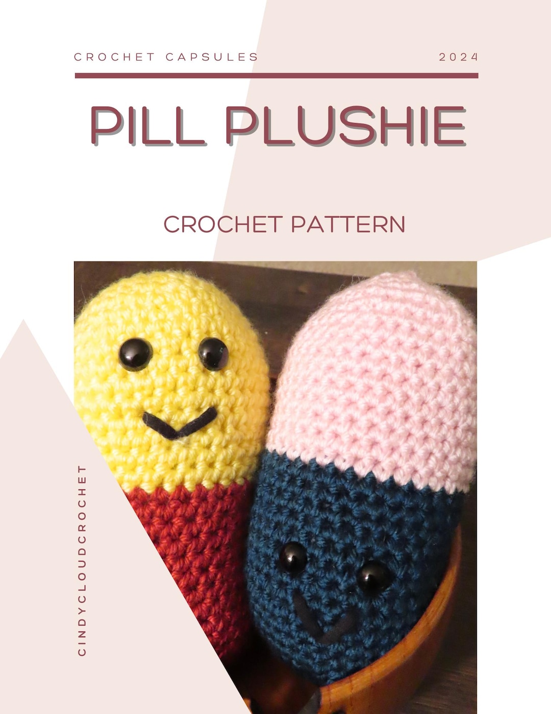 Pill Plushie Crochet Pattern – DIY Amigurumi Capsule Toy | Beginner ...