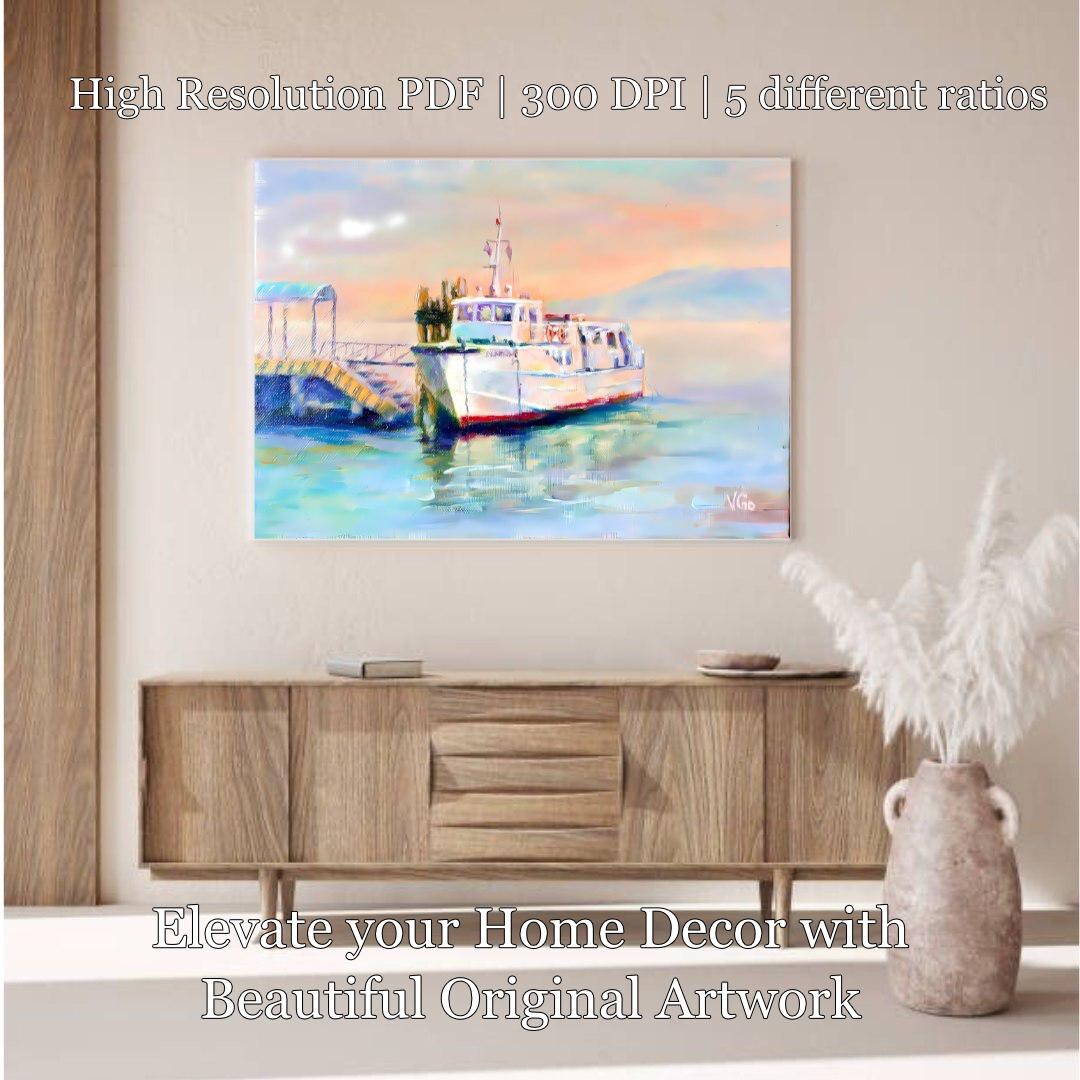 Digital Art Print Original Oil Painting on Canvas High Resolution Art ...