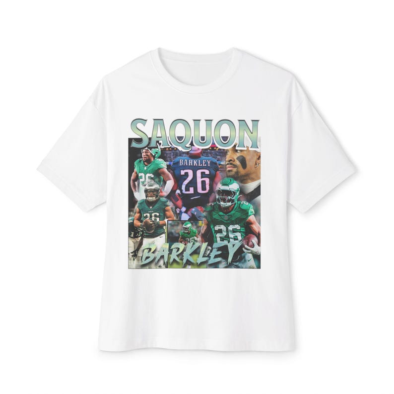 Vintage Saquon Barkley Oversized Shirt,football T Shirt Custom Vintage Design 90s Graphic Tee ...
