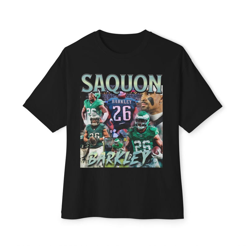 Vintage Saquon Barkley Oversized Shirt,football T Shirt Custom Vintage Design 90s Graphic Tee ...